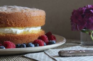 Lemon Curd Sponge Cake – The Baking Nutritionist