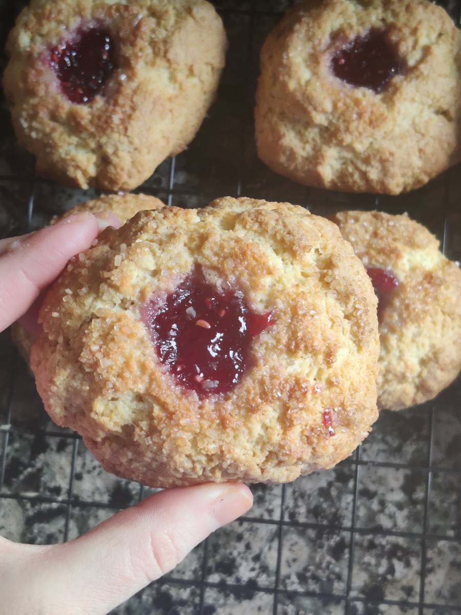 Raspberry Thumb Print Cookies – The Baking Nutritionist